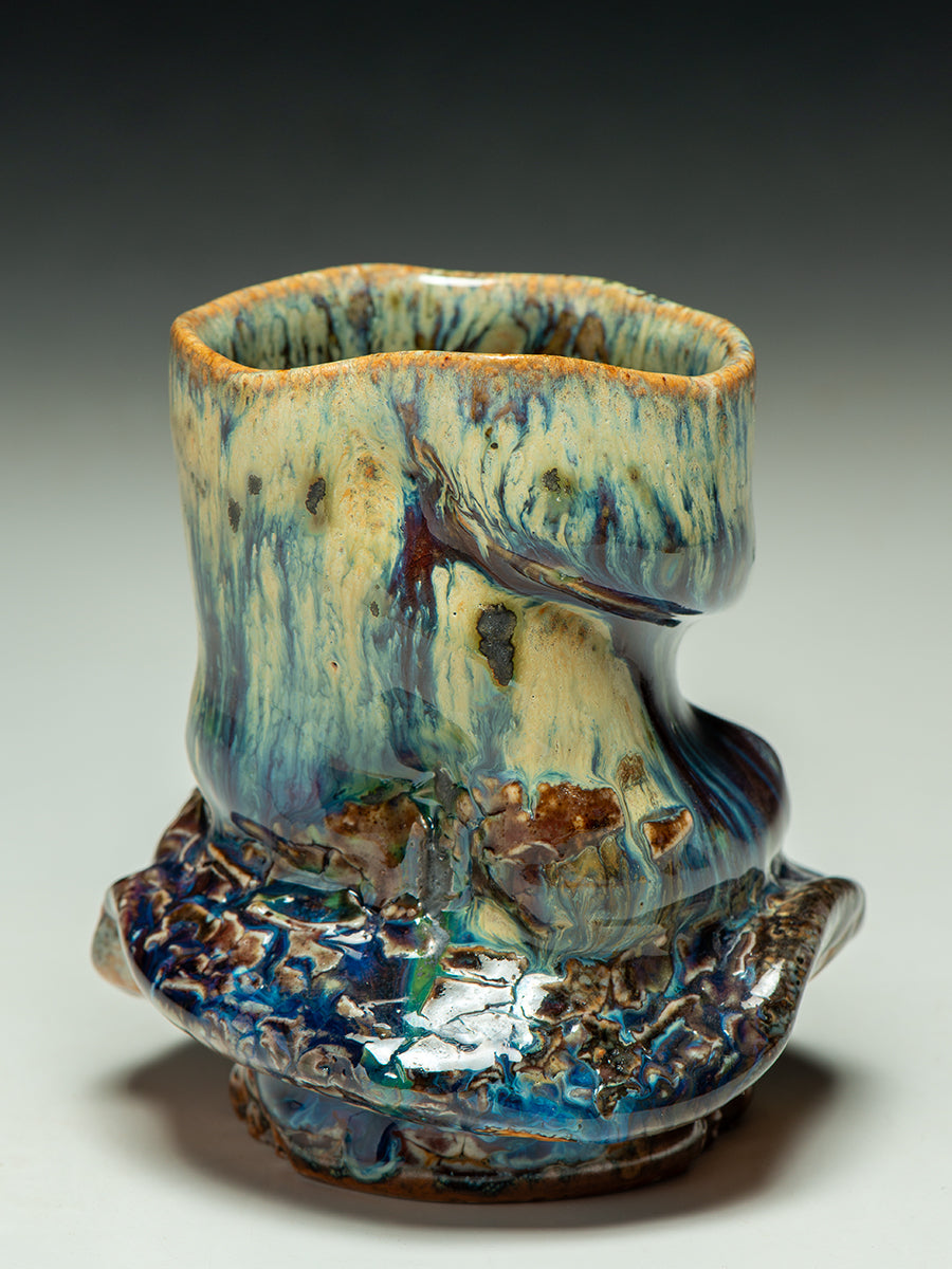 #6106 Oni-Glazed cup – Dick Lehman Clay Art